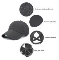 China women quick dry baseball caps crisscross ponytail hat for sale