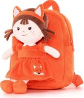 China Toddler Backpack Kids Backpacks with Soft Plush Baby Dolls, Birthday Gifts for Kids for sale