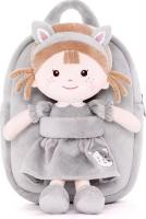 China Toddler Backpack Kids Backpacks with Soft Plush Baby Dolls, Birthday Gifts for Kids for sale
