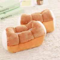 China Super quality yellow simulation toast bread stuffed plush with napkins tissue box holder Case for sale