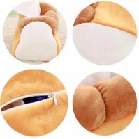 China Super quality yellow simulation toast bread stuffed plush with napkins tissue box holder Case for sale