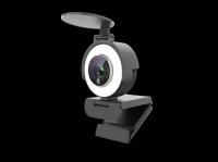 China 1080P 60FPS USB Streaming Gaming Web Camera With Touch Beauty Light for sale
