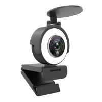 China 1080P 60FPS USB Streaming Gaming Web Camera With Touch Beauty Light for sale
