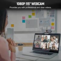China 115° FOV Conference 1080P Webcam USB Manual Focus Web Camera For Business for sale