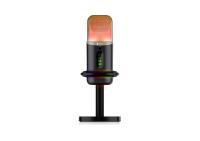 China 7 Colors RGB Gradient USB Condenser Microphone With Sound Card Streaming Microphone for sale