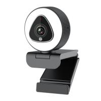 China 4K 30FPS Auto Focus Webcam HD 1080p With Ring Light for sale
