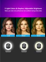 China Full HD 60FPS Ring Light Live Streaming Webcam Privacy Shutter Webcam 866Pro for sale
