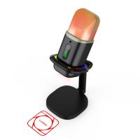 China USB Gaming Condenser Microphone With Sound Card 20Hz - 20KHz for sale