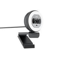 China 868L 4K Video Camera USB Conferencing Webcam Dual Mic Ring Light for sale