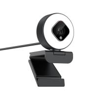 China 1080p Auto Focus USB Stereo Web Camera  Noise Canceling Mic Touch Light for sale