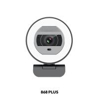 China Touch Ring Light 2K 30fps USB Webcam Web Camera Auto Focus Lens for sale