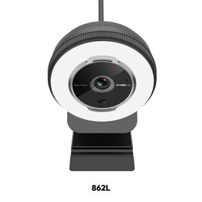 China 1080p 60fps Streaming Webcam With Ring Light 4K Computer Camera for sale