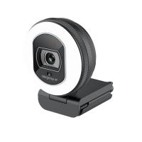 China DC5V USB 2K Webcam 30fps Autofocus 1080p Webcam With Touch Ring Light for sale