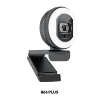 China Auto Focus Live Streaming Webcam Webcam USB 2.0 2K 30fps Touch Light Remote for sale