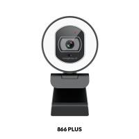 China Auto Focus 2K Webcam 30fps USB Web Camera With Touch Ring Light for sale