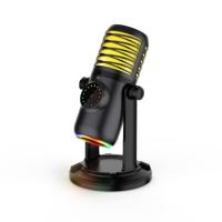 China USB Microphone for Content Creation with RGB Lighting Multi Pattern Recording for sale
