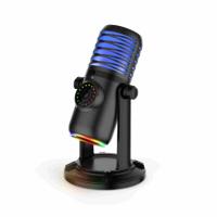 China USB Microphone for Content Creation with RGB Lighting Multi Pattern Recording for sale