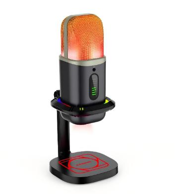 China USB Condenser Microphone for Streaming and Content Creation RGB Desktop Mic for sale