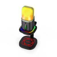 China Gaming Microphone RGB USB Plug and Play Multi Pattern Voice Chat Mic for sale