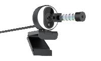 China Home Office Webcam with 1080P Video and Adjustable Lighting for Remote Work for sale