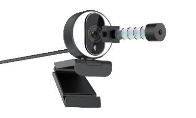 China Home Office Webcam with 1080P Video and Adjustable Lighting for Remote Work for sale