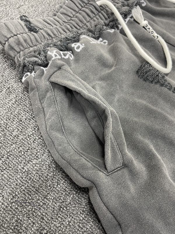 Patchwork Sweat Shorts
