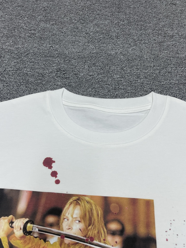  blood splatter retro film tee