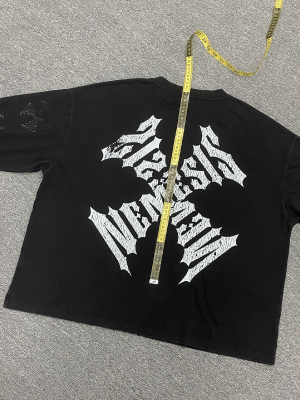 unisex faded black long sleeve shirt