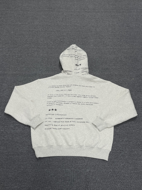 windows blue screen fleece sweatshirt