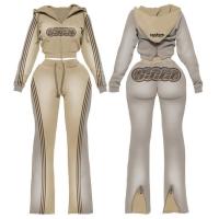 China Custom Logo Women Clothing 2026 Sweatsuits Y2k Autumn Zipper Hoodie Flared Pants Jogger Tracksuit Slim Two Piece Loungewear Set for sale