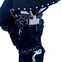 China Wholesale Rhinestone French Terry Sweatsuit Acid Wash Flared Sweatpants and Hoodie Sets Cotton Custom Streetwear Tracksuits Men for sale