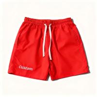 China Custom Manufacturer Drawstrings Embroidery Running Summer Beach Sport Pants Casual Gym Mens Sweat Swim Nylon Shorts for Men for sale