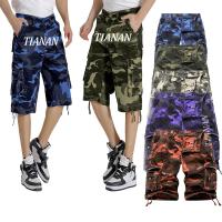 China Custom Manufacturer Camouflage Denim Summer Beach Sport Pants Casual Gym Camo Mens Sweat Cargo Streetwear Baggy Shorts for Men for sale