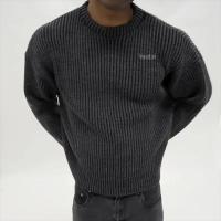 China Wholesale Blank Casual Pullover Cotton Jumper Fashion Mens Sweater Winter Clothes Crewneck Pullover Knitted Sweater Men for sale