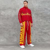 China 2025 Hot Selling Embroidery Heavyweight Men'S Sweatsuit Streetwear Cotton Jacket Tracksuit Flared Sweatpants and Hoodie Sets for sale