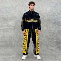 China 2025 Hot Selling Embroidery Heavyweight Men'S Sweatsuit Streetwear Cotton Jacket Tracksuit Flared Sweatpants and Hoodie Sets for sale