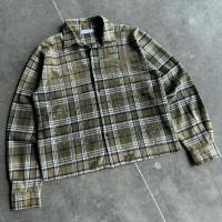China Wholesale Custom Crystal Oversized Streetwear Men Shirts Button up Plaid Plus Size Long Sleeve Rhinestones Flannel Men'S Shirts for sale