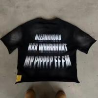 China Custom Heattransfer Plain Tshirts for Printing With Logo Men Cotton Streetwear Acid Wash Tee Sublimation Gym Oversized T-Shirts for sale