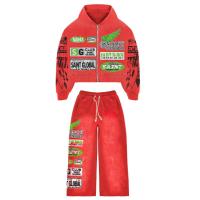 China Heavyweight Plus Size Men'S Tracksuit Custom Logo Print Acid Wash Zip up Hoodie and Flare Sweatpants Set for Men for sale
