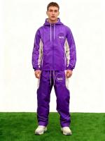 China Custom Streetwear Zip up Windbreaker 100% Nylon Fabric Men' S Jacket Tracksuit Patchwork Jogger Gym Men Sportswear Track Suit for sale
