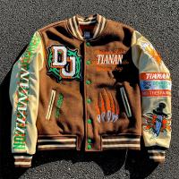 China Streetwear Manufacturer Wholesale Custom Letterman Plus Size Varsity Jacket Man Winter Vintage School College Men'S Jackets Coat for sale