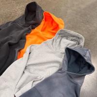 China Wholesale Custom Logo Pullover Casual Blank Sudaderas Hombre Oversized Cropped Heavyweight 450 Gsm Acid Wash Blank Plain Hoodie for sale