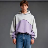 China OEM/ODM High Quality Custom Wholesale Streetwear New Design Patchwork Cotton Middle Collar Crop Top Cropped Hoodie Men for sale