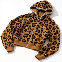 China Manufacturer Custom Rhinestone Men's Hoodie Oversized Designer Zip up Leopard Heavyweight Sudaderas Hombre Streetwear Men Hoodie for sale