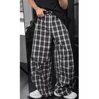 China Manufacturer Wholesale Custom Oversized Baggy Plaids Streetwear Mens Sweatpants Hip Hop Jogger Outdoor Sweat Pants for Men for sale
