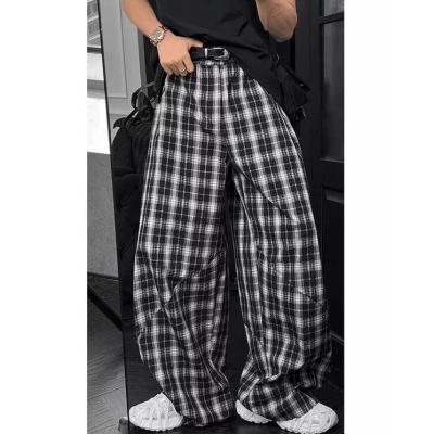 China Manufacturer Wholesale Custom Oversized Baggy Plaids Streetwear Mens Sweatpants Hip Hop Jogger Outdoor Sweat Pants for Men for sale