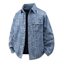 China Top Quality Hot Selling Designer Streetwear Denim Jacket Manufacturer Custom Low Moq Blank Coat Oversized Jacquard Jacket for sale