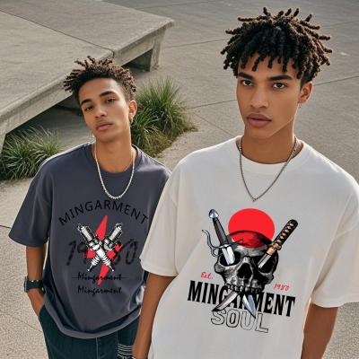 China Mingarment Manufacturers Wholesale High Quality Digital Printing 3d T Shirt for Men 300gsm Cotton Custom Printed T Shirt for sale