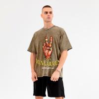 China Mingarment Low MOQ Streetwear Men Clothing High Quality 280gsm 100% Cotton T-Shirt Wholesale Printed T Shirt for Men for sale