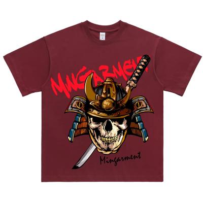 China Mingarment Brand Designer Digital Printed Logo Men 100% Cotton T-Shirt Wholesale Custom Low Moq Summer Oversized T Shirt for Men for sale